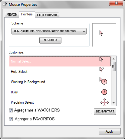 Pink-cursors by MevonFD on DeviantArt