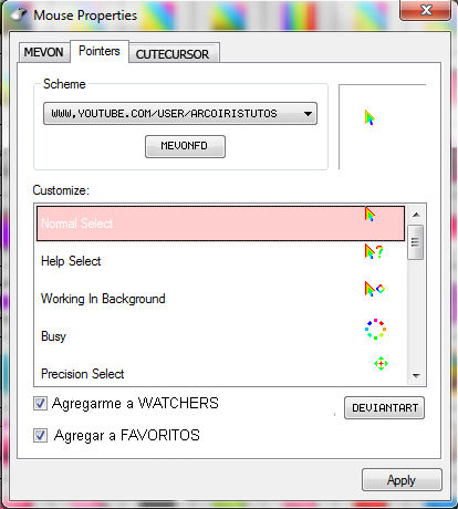 RAINBOW CURSOR ANIMADO by MevonFD on DeviantArt