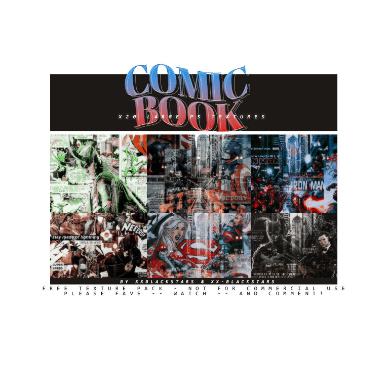 Texture Pack: Comic Book by xxblackstars on DeviantArt