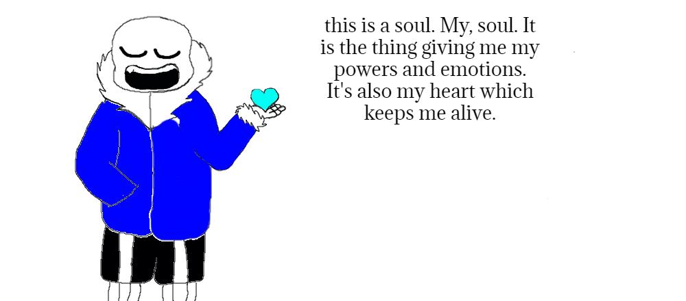 sans soul explain by BlueTipShady on DeviantArt