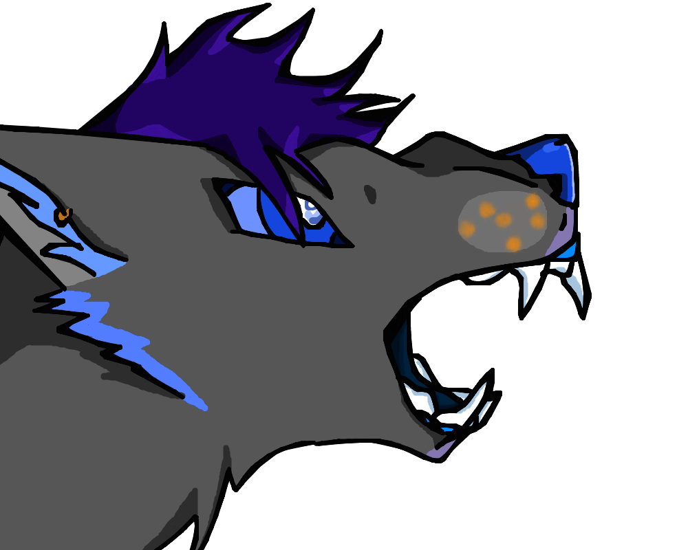 Blue Fangs by Wolflife4ever on DeviantArt