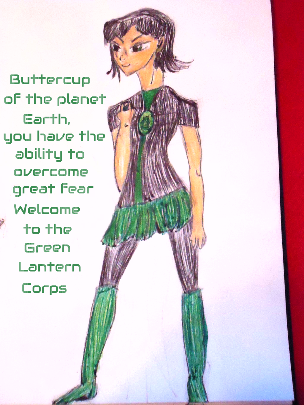 Buttercup Green Lantern by RenegadeRena on DeviantArt