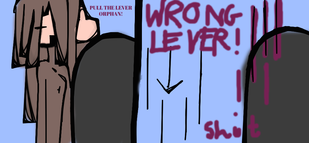 WRONG LEVER! by mangameilee1 on DeviantArt