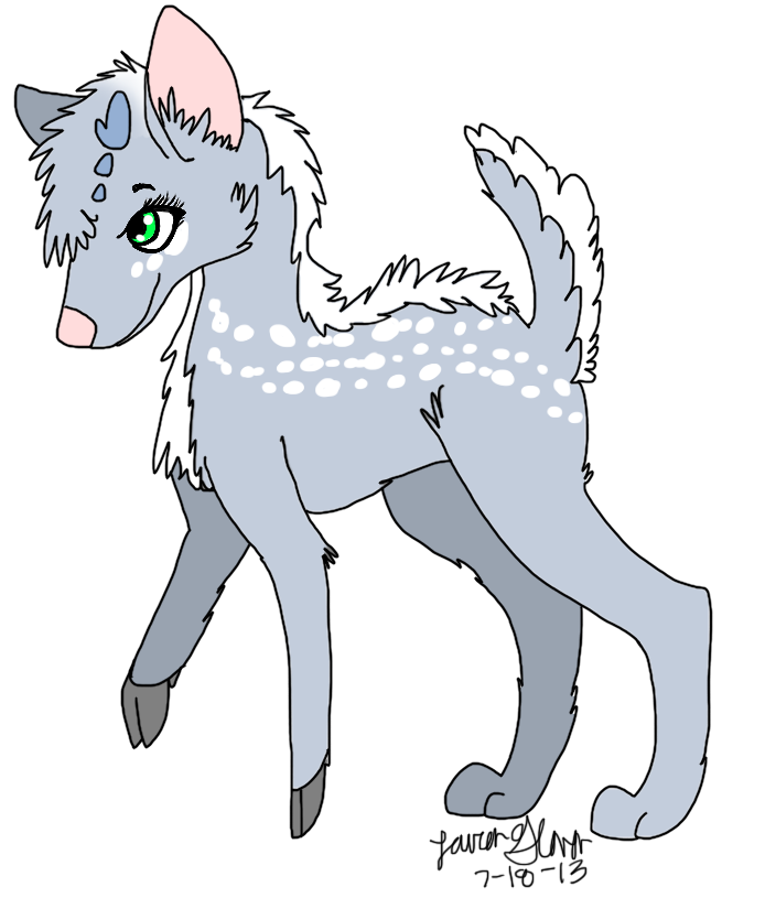 Deer Wolf by LaurenBlu on DeviantArt