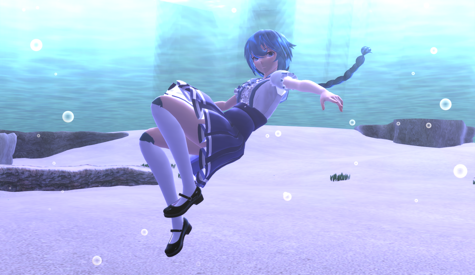 Aqua MMD Model [UnderWater] by PinkyTem on DeviantArt