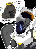 Winston and Harambe 2 by DiamondShreddie on DeviantArt