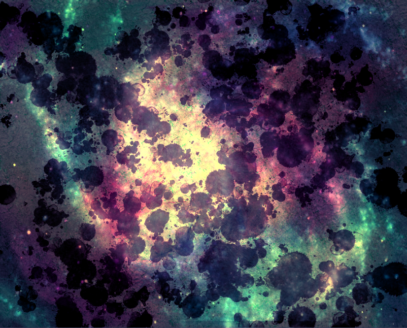 Psychedelic Asteroid Field by Beautopia on DeviantArt