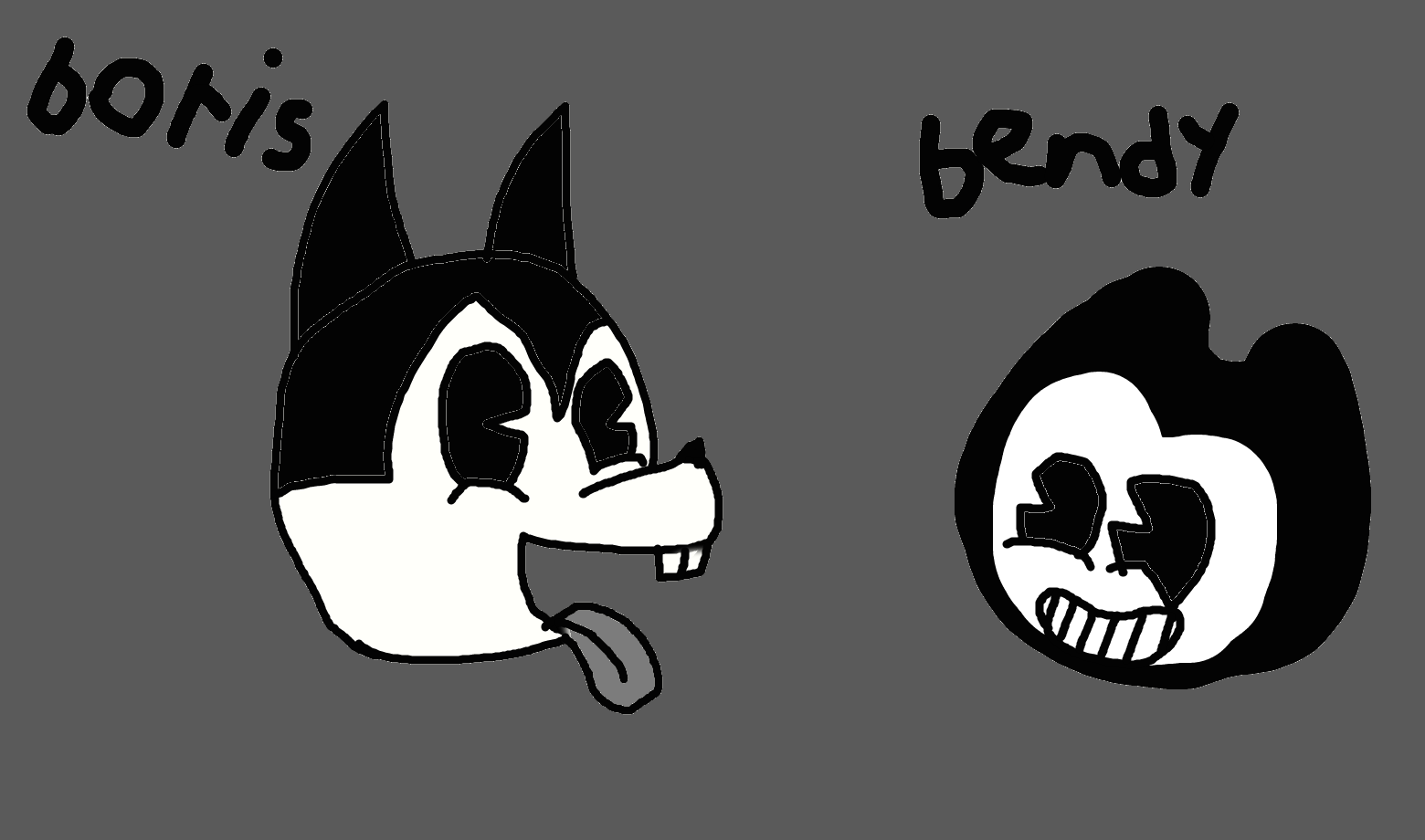 bendy and boris by safaryam on DeviantArt