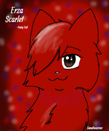 Erza Scarlet (Cat Form) by Smallwarrior on DeviantArt
