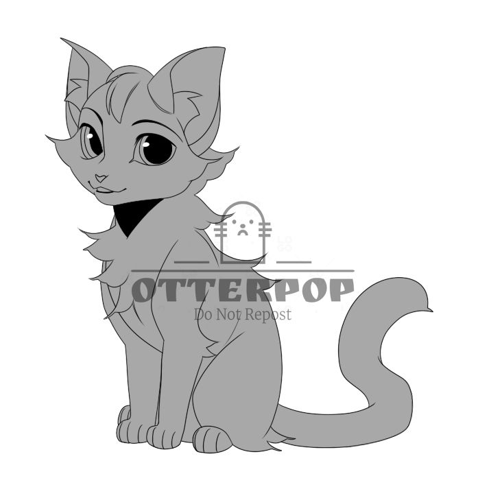 P2U Cat Lineart [UPDATED] by Sakirtus on DeviantArt