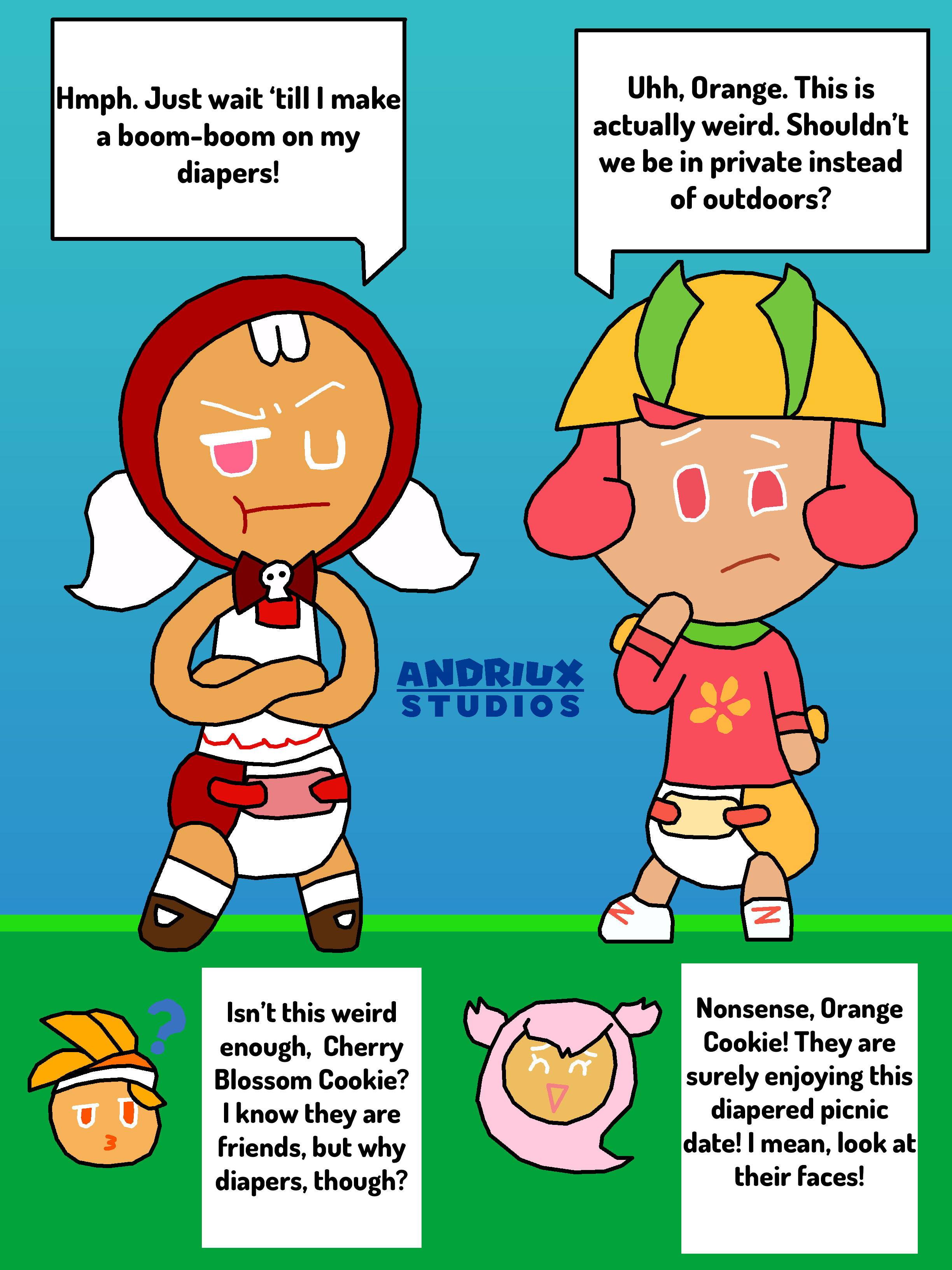 Cookie Run - Cherry Cookie X Grapefruit Cookie by Andydevianter-010 on ...