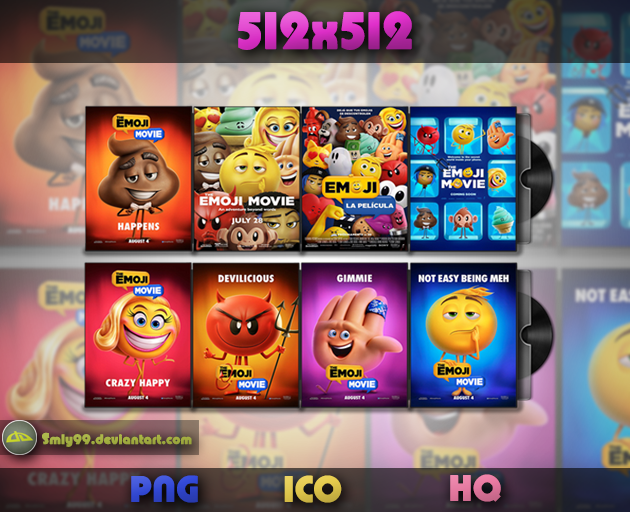 The Emoji Movie Folders Icons (Pack) by Smly99 on DeviantArt