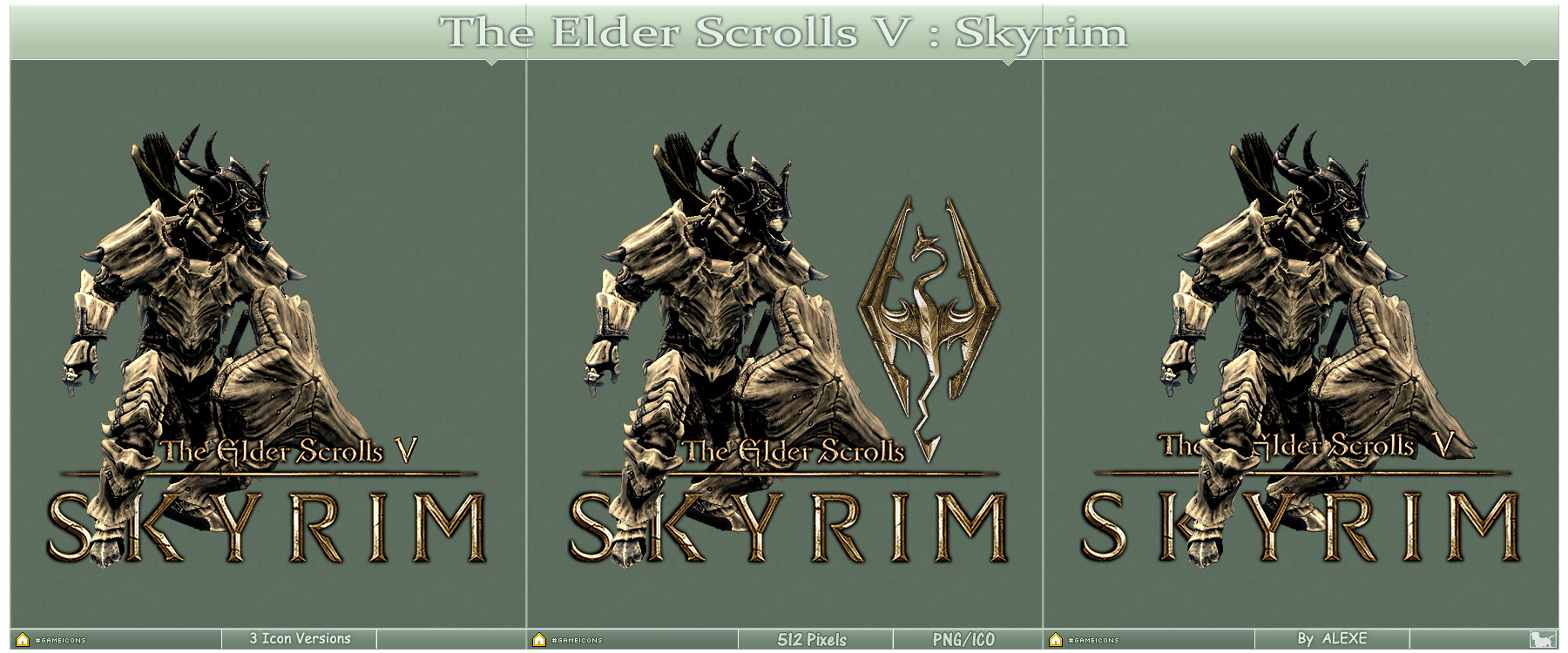 TES V: Skyrim Icon Pack by Alexe-Arts on DeviantArt