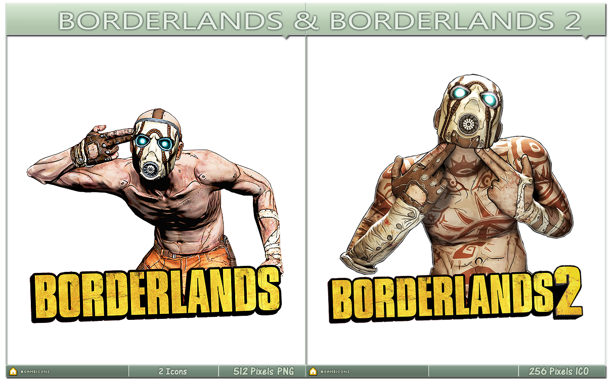Borderlands and Borderlands 2 Icon Pack by Alexe-Arts on DeviantArt