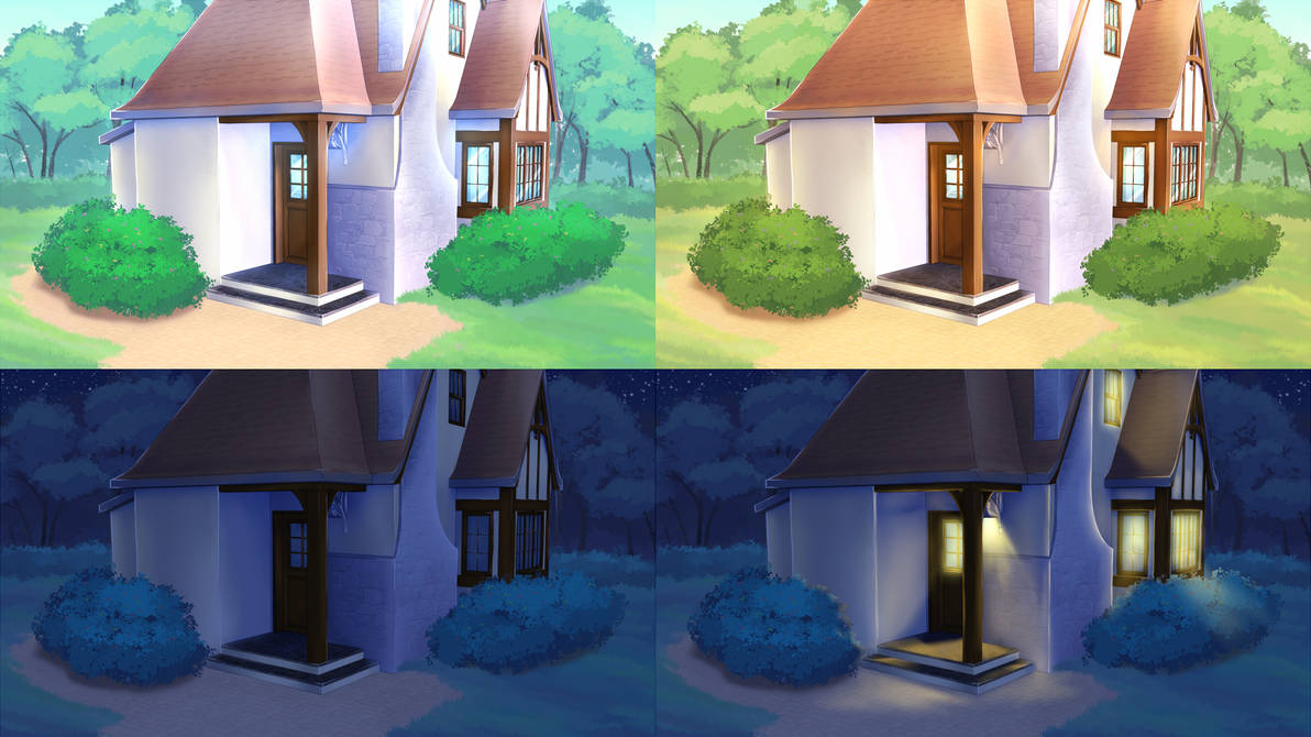 Free Backgrounds: Cottage by Belldew on DeviantArt