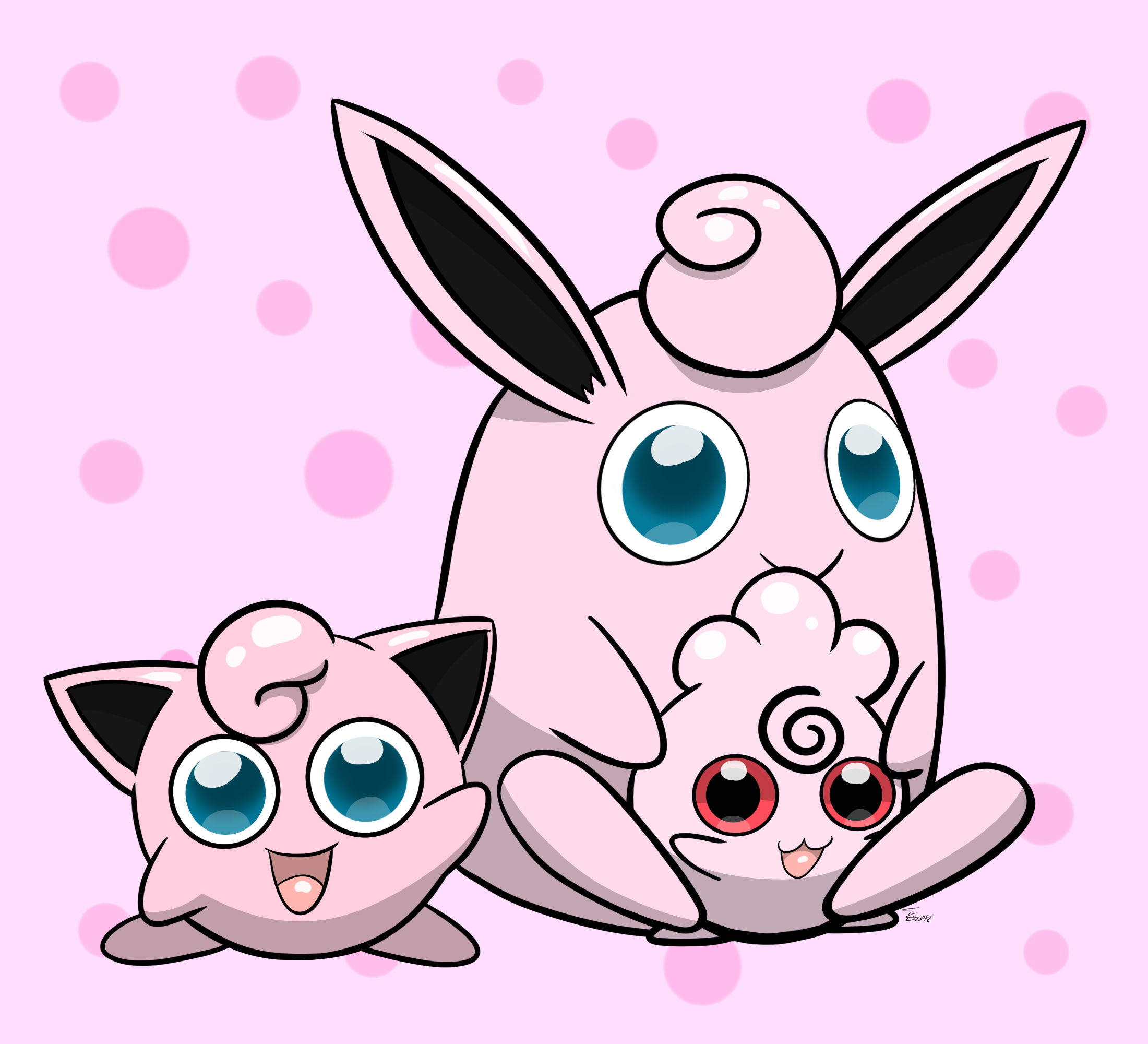 Igglybuff Jigglypuff And Wigglytuff
