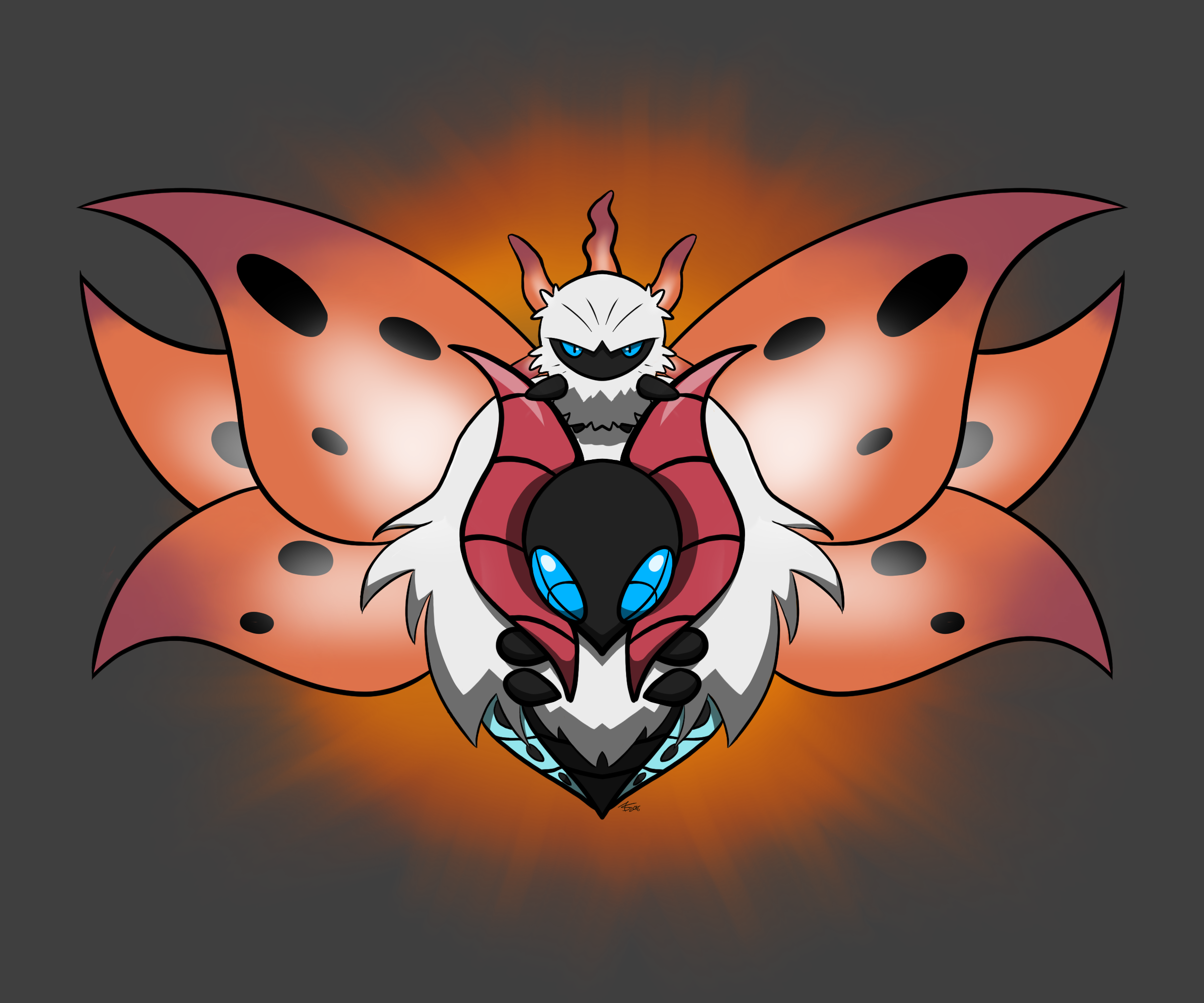 Volcarona and Larvesta by KIDif on DeviantArt
