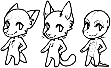 Wolf/Cat/Lizard adopt base by MeepinBloodeh on DeviantArt