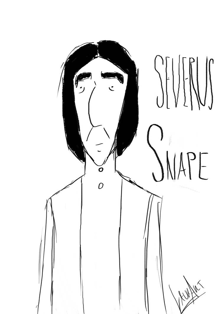 Severus Snape Cartoon by LaurArtCS on DeviantArt