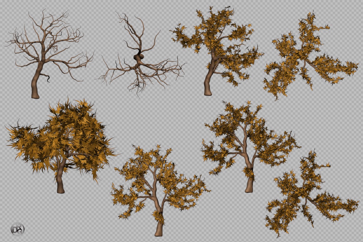 Free Fall Tree 3D .Obj + 4K .Png Transparent Image by New-Bytes on ...