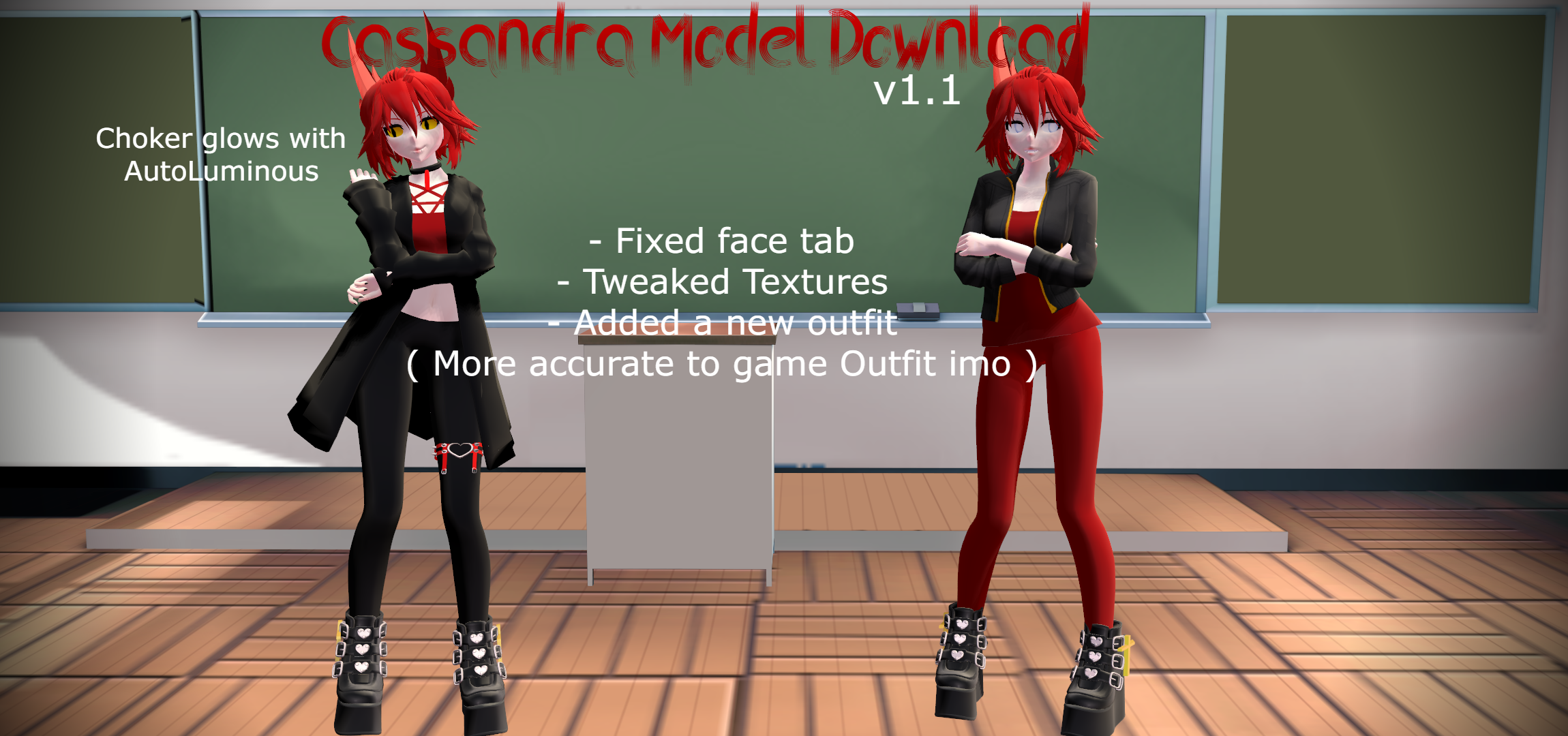 MMD Cassandra Model Download [ V1.1! ] by Ch3rryFlu1d on DeviantArt