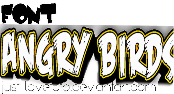 FONT ANGRY BIRDS by just-lovetuto on DeviantArt