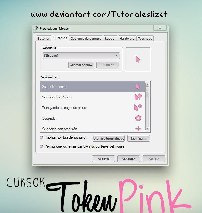 Token pink cursors by TutorialesLizet on DeviantArt