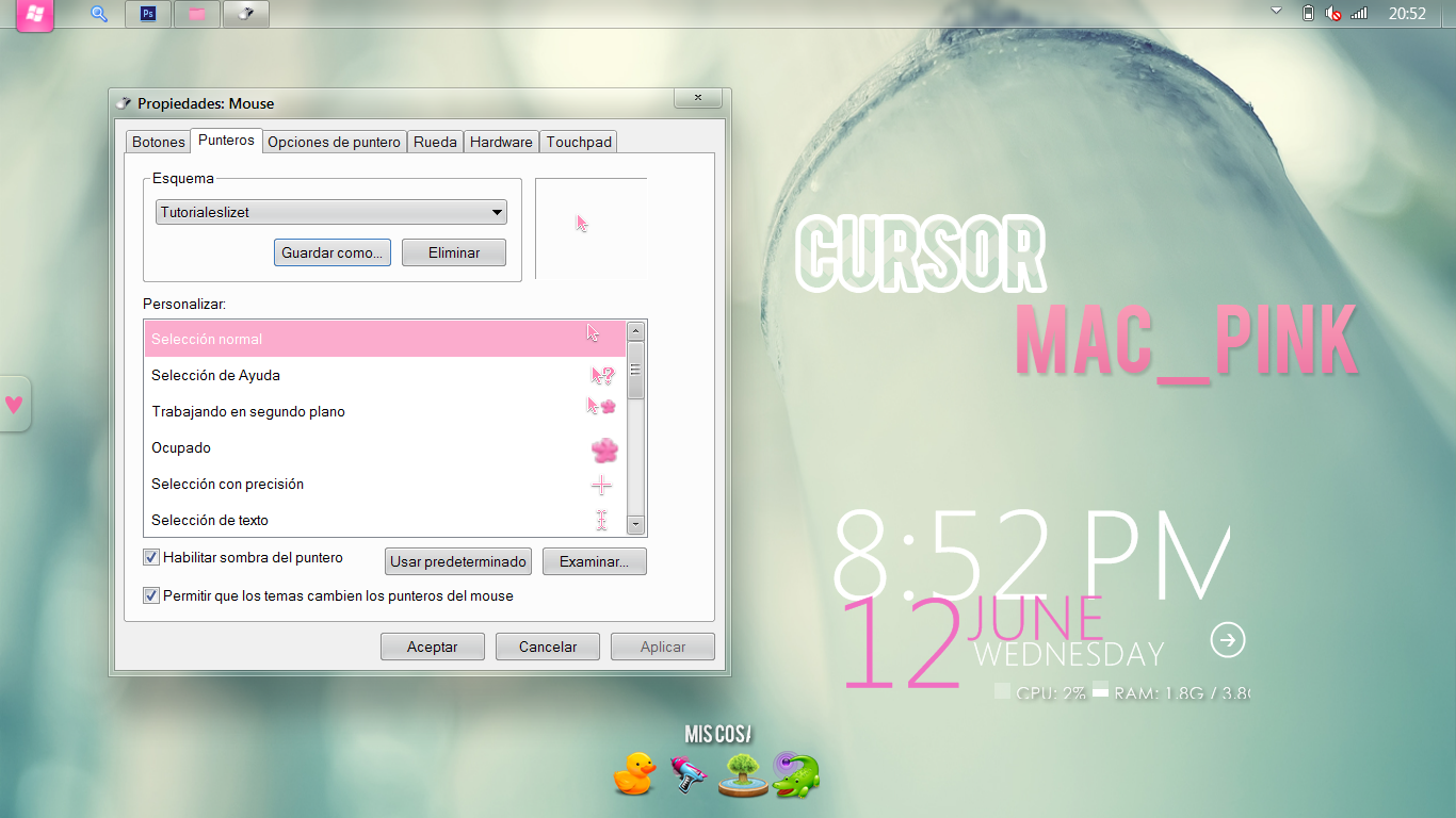 Cursor Mac_OS-X Pink by TutorialesLizet on DeviantArt