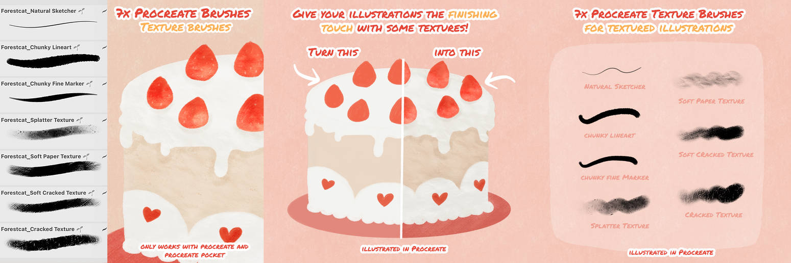 Procreate: Texture Brushes by Alicante-Design on DeviantArt