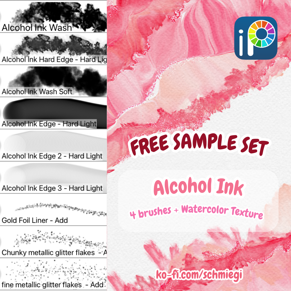 [FREE] Sample Alcohol Ink Brushset for IbisPaintX by Alicante-Design on DeviantArt
