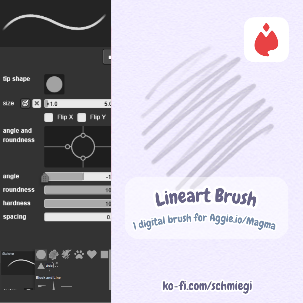 Lineart Brush for aggie.io/magma by Alicante-Design on DeviantArt