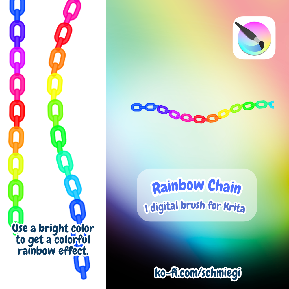Rainbow Chain Brush for Krita by Alicante-Design on DeviantArt