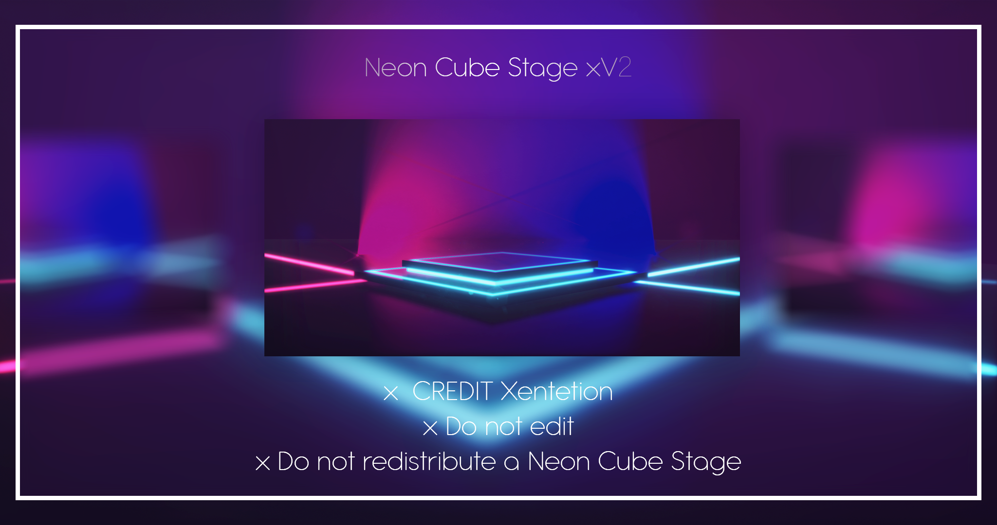 Neon Cube Stage xV2 by Xentetion on DeviantArt