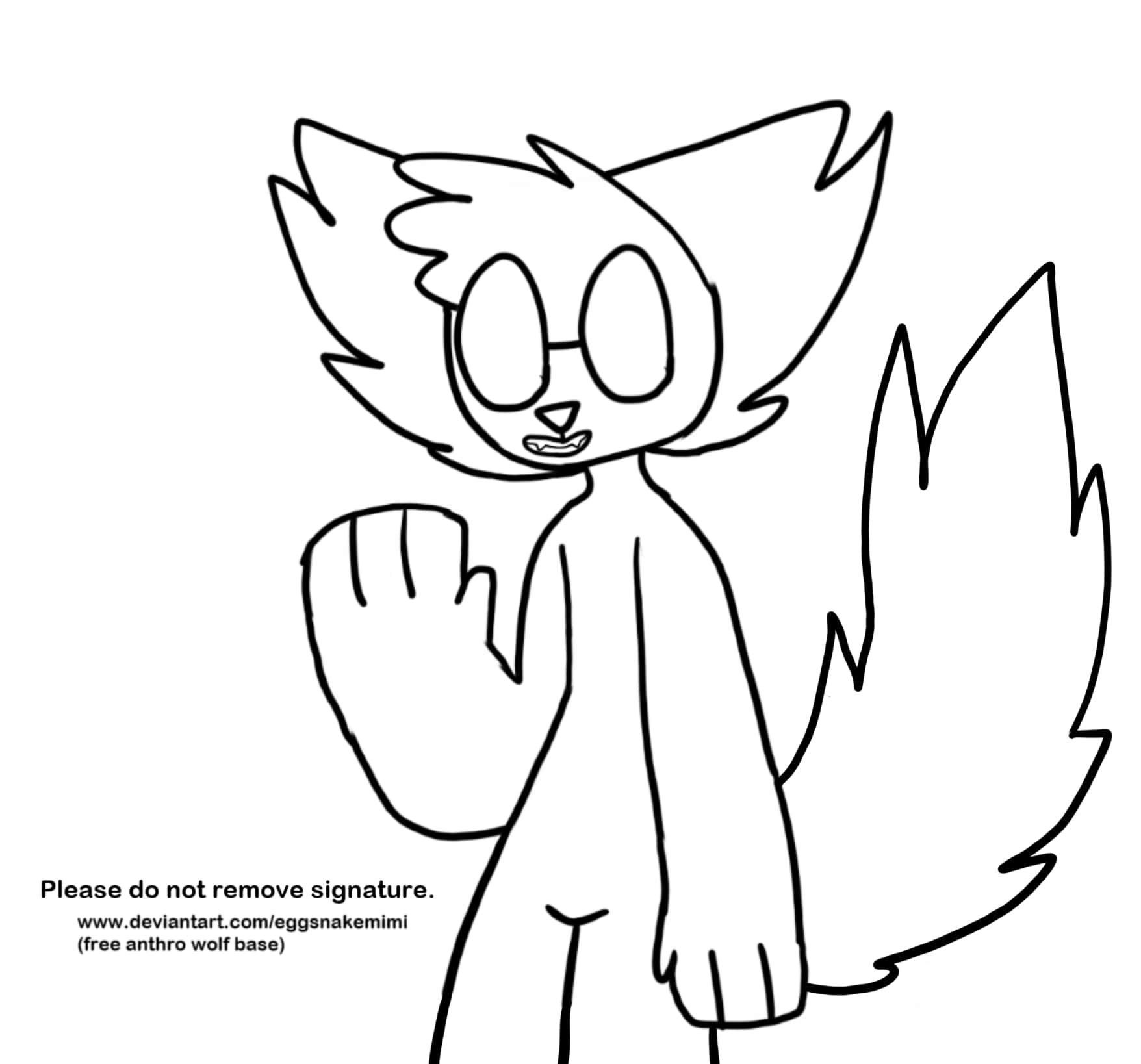 F2U Anthro wolf base TIFF version by eggsnakemimi on DeviantArt