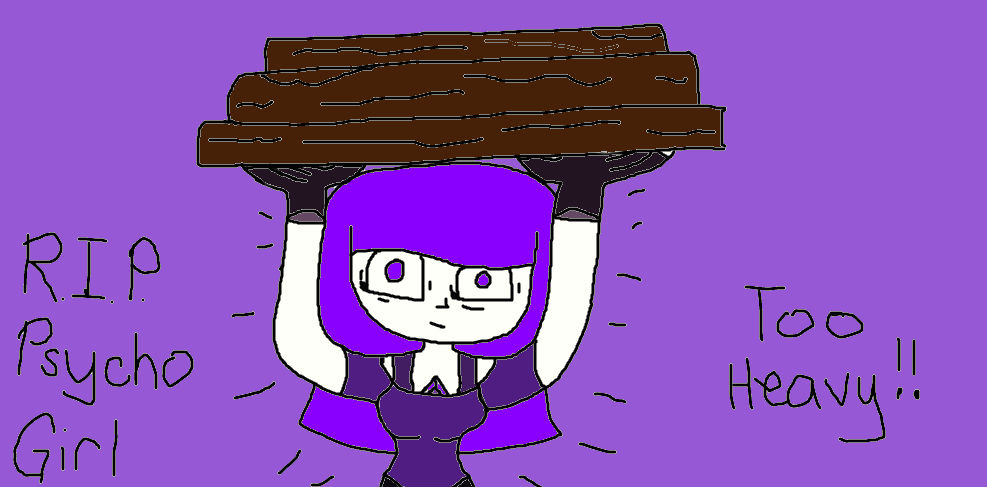 Poor Psycho Girl- My 3rd favorite OC- by QueenBalloraPurpleYT on DeviantArt