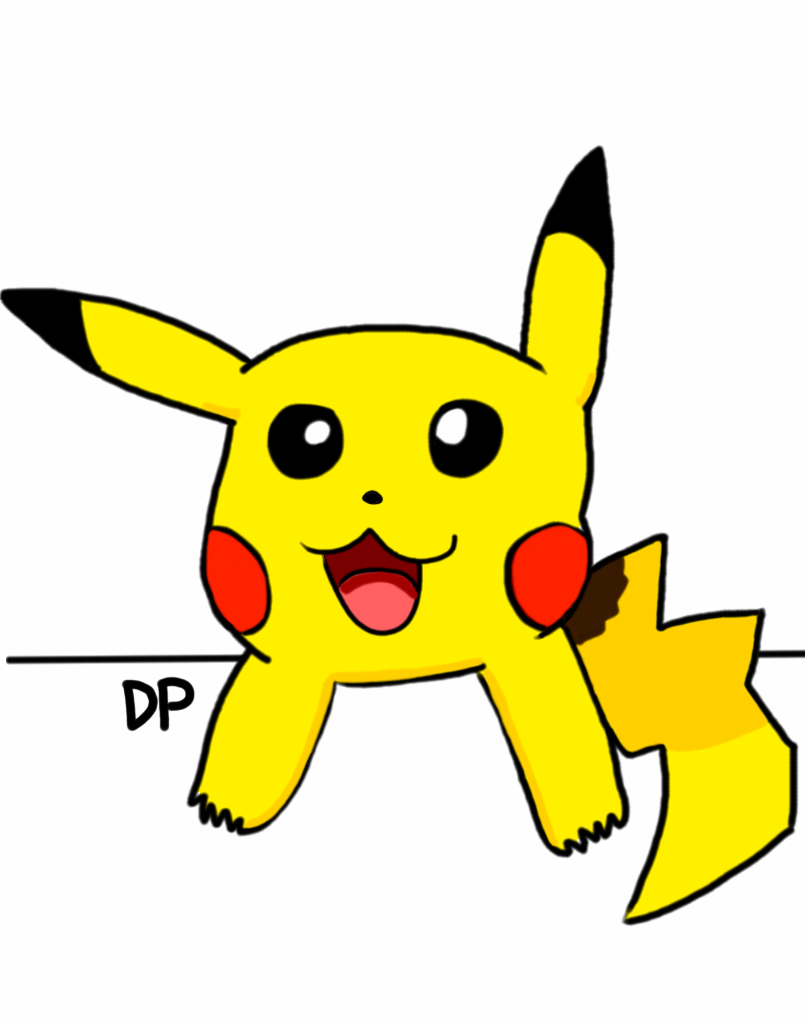 Pikachu Sketch (Coloured) by DoctorPikachu on DeviantArt