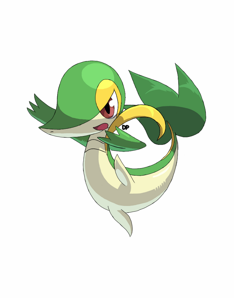 Snivy Jumping by DoctorPikachu on DeviantArt