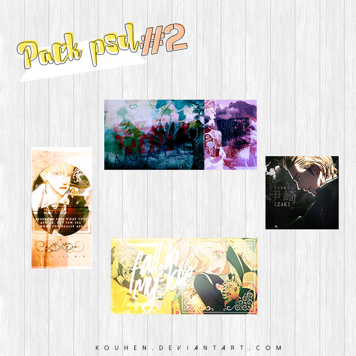 Pack PSD #2 by Kouhen on DeviantArt