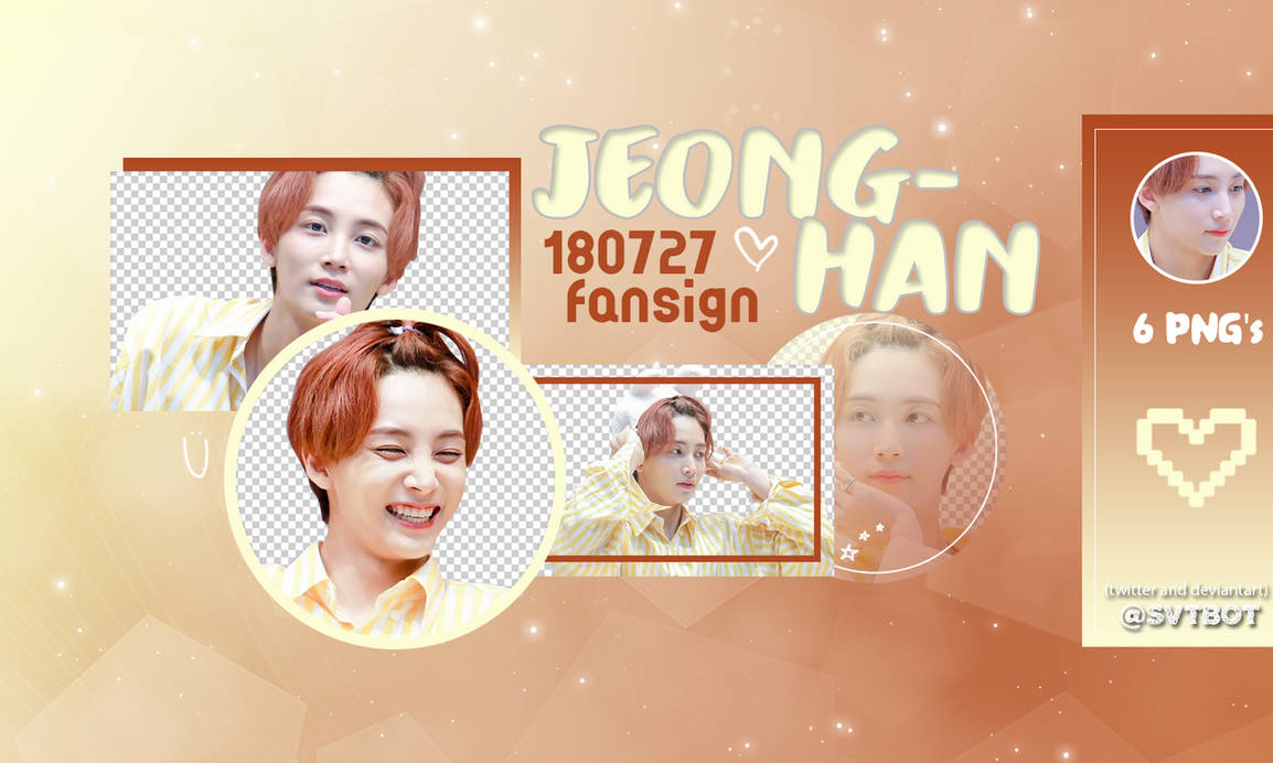 [PNG PACK] JEONGHAN FANSIGN 180727 by @svtbot by svtbot on DeviantArt