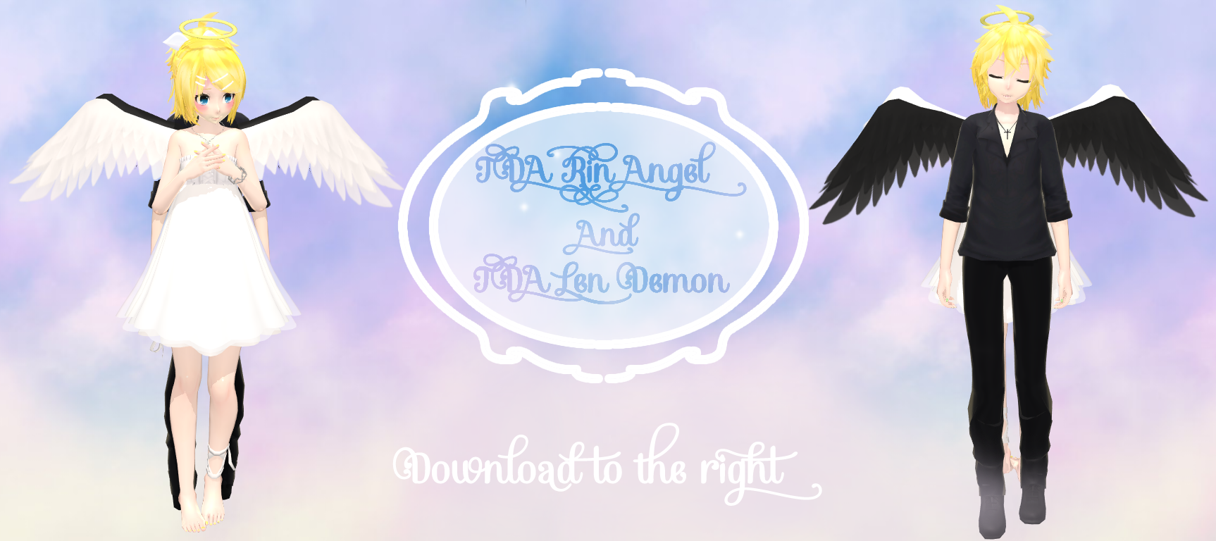 [MMD] TDA Rin Angel and TDA Len Demon [Download] by Yuu2002 on DeviantArt