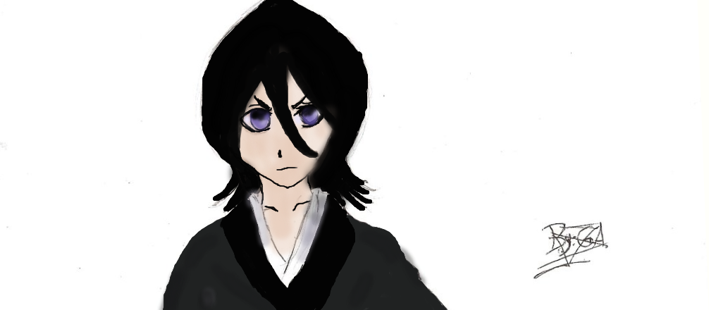 Rukia digital colored by WhatsupPrincess on DeviantArt