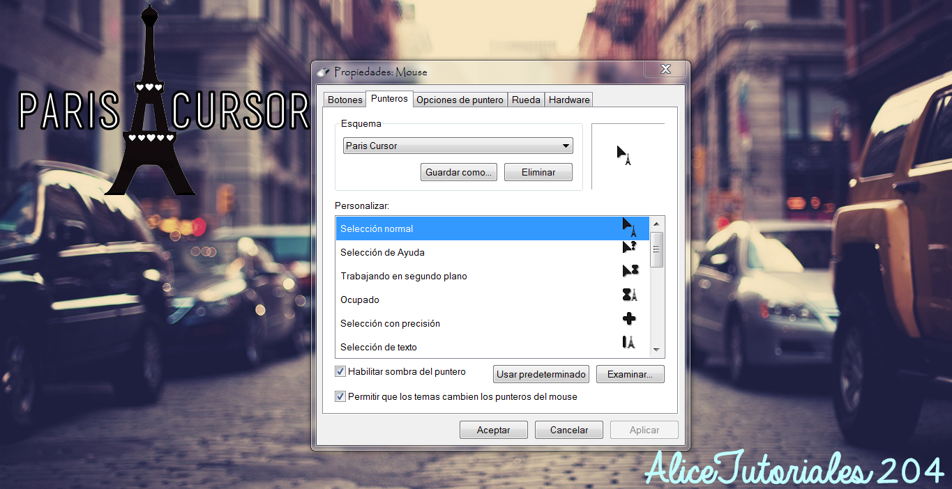 paris cursor by Alice tutoriales 204 by AliceTutoriales204 on DeviantArt