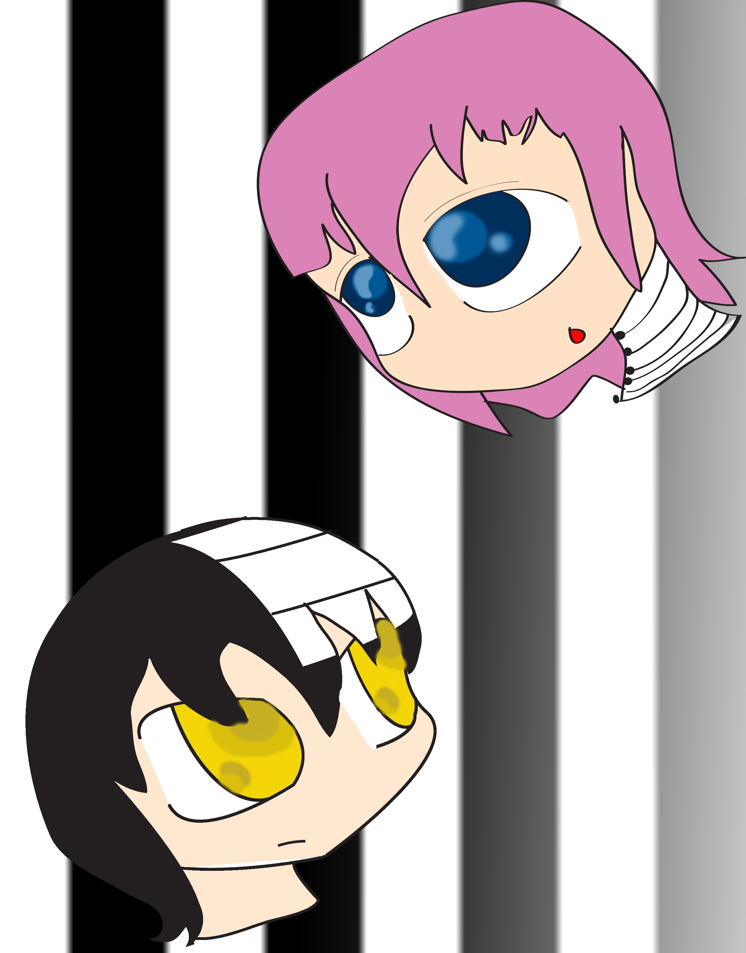 Crona and Kid color by Sonic-Pink on DeviantArt