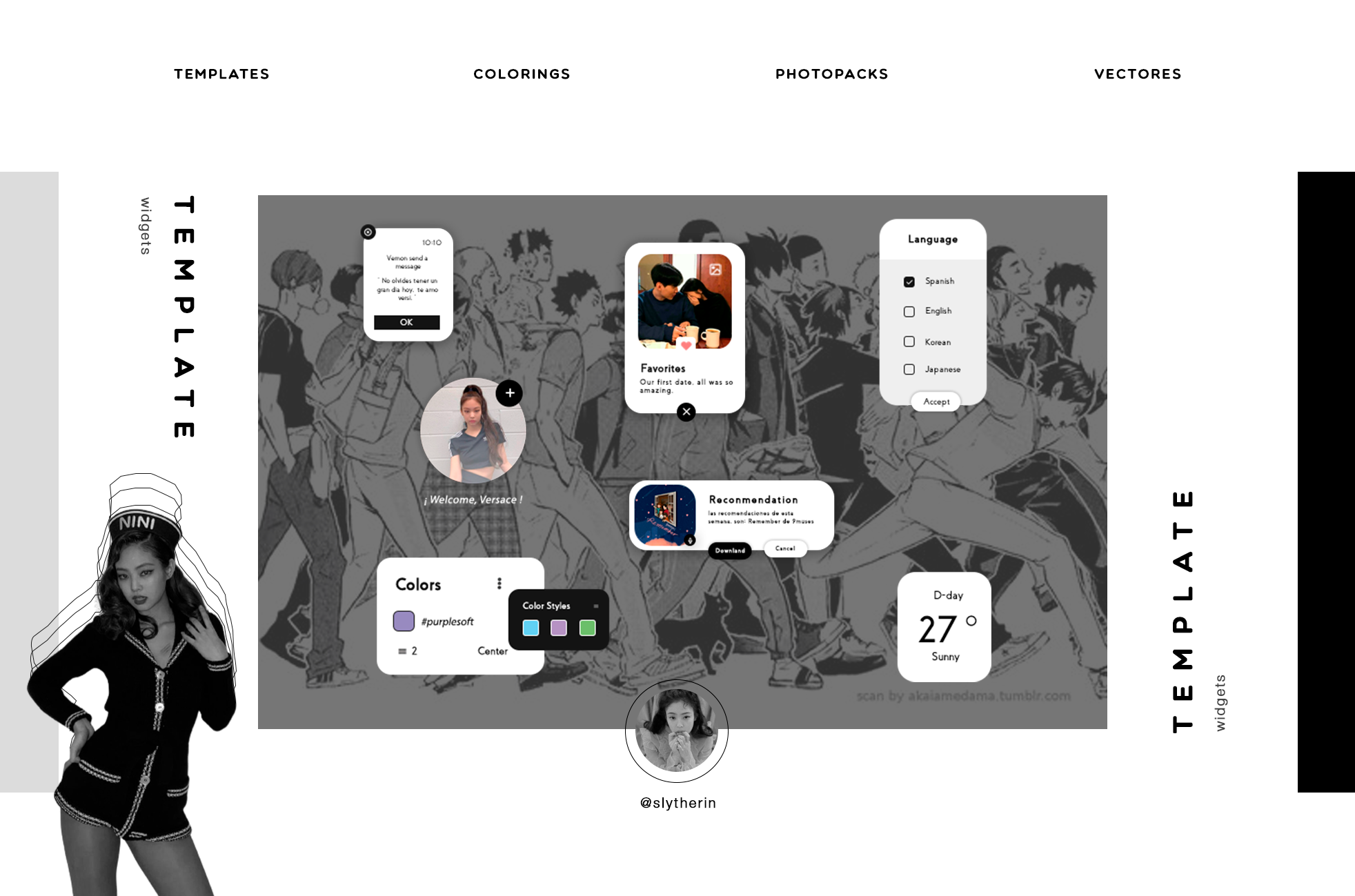 Widgets By @glssic by Osit012 on DeviantArt