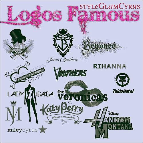 Logos Famous by StyleGlamCyrus on DeviantArt