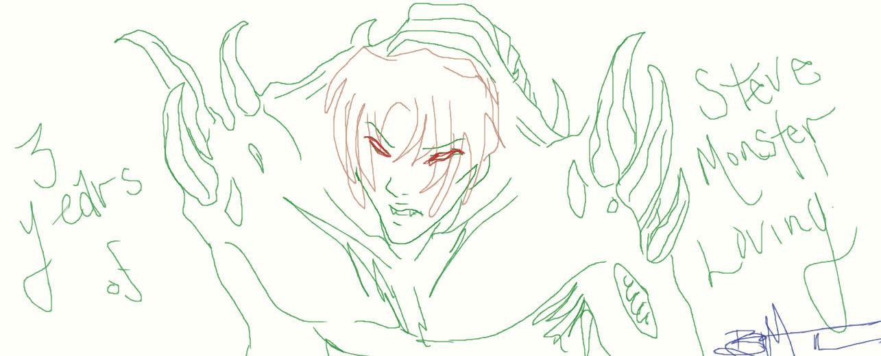 Steve Burnside 3 Years in the Fan Club! by CosmicVirus on DeviantArt