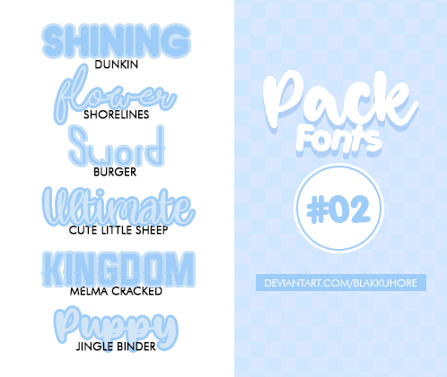 PACK FONTS! #02 by BlakkuHore on DeviantArt