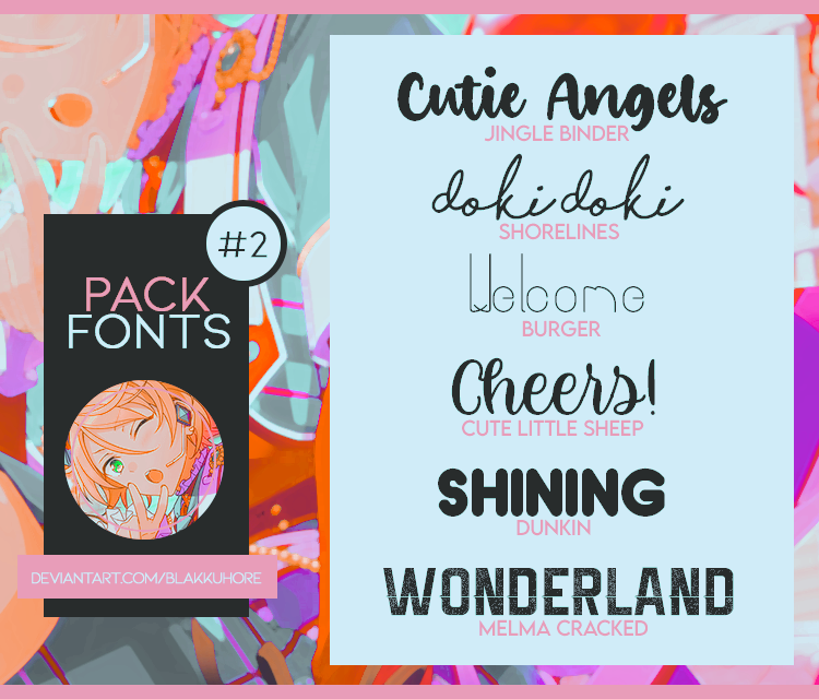 PACK FONTS! #02 by BlakkuHore on DeviantArt