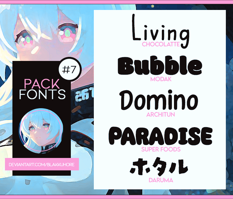 PACK FONTS! #07 by BlakkuHore on DeviantArt