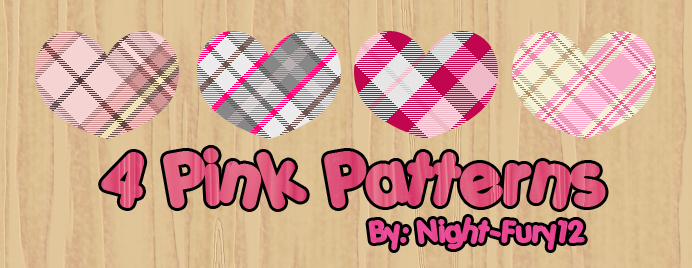 4 Pink Patterns by Night-Fury12 on DeviantArt